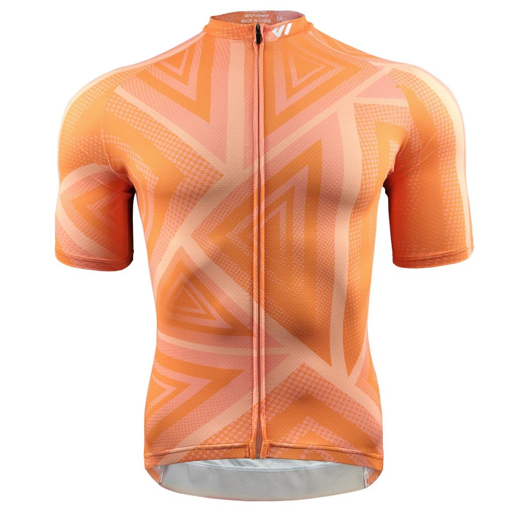 Men's Orange Cycling Jersey | 2024 Dynamic Wear by WULIBIKE