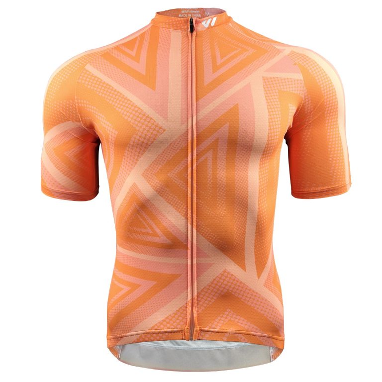 Men's Orange Cycling Jersey | 2024 Dynamic Wear by WULIBIKE